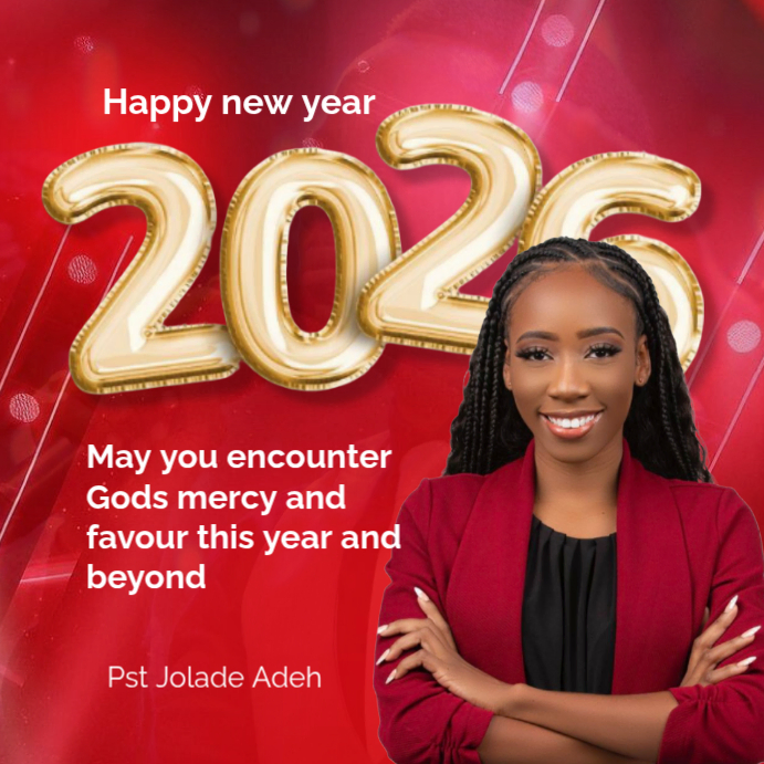 Red Maximalist 2026 New Year Instagram Post Template | PosterMyWall