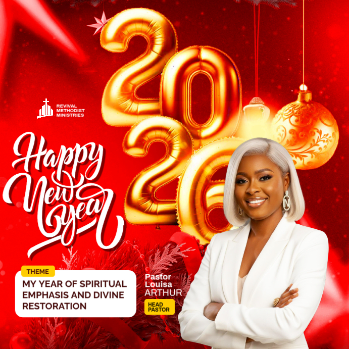 Red Maximalist 3D 2026 Happy New Year for Social Media Template ...