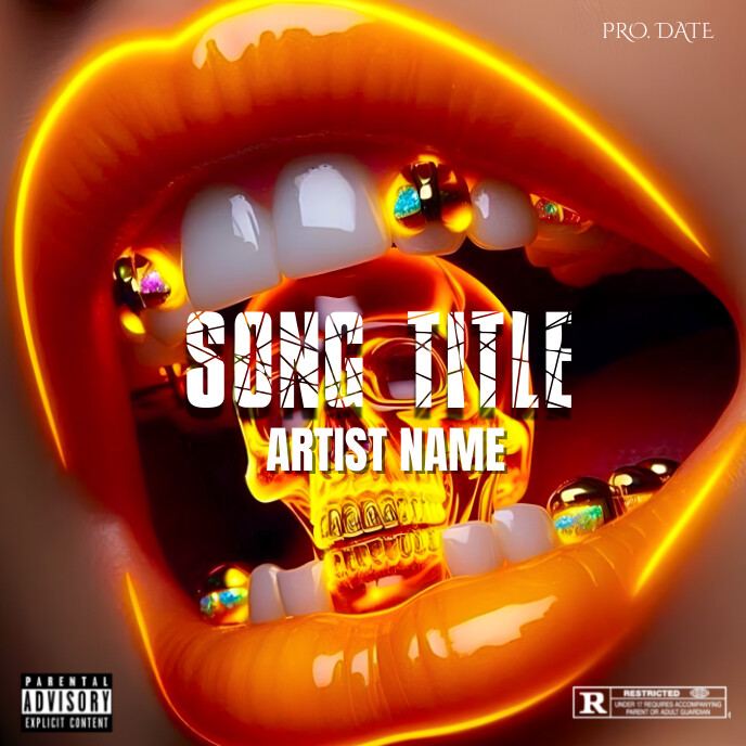 Copy of Red Maximalist Album Cover Album Cover | PosterMyWall