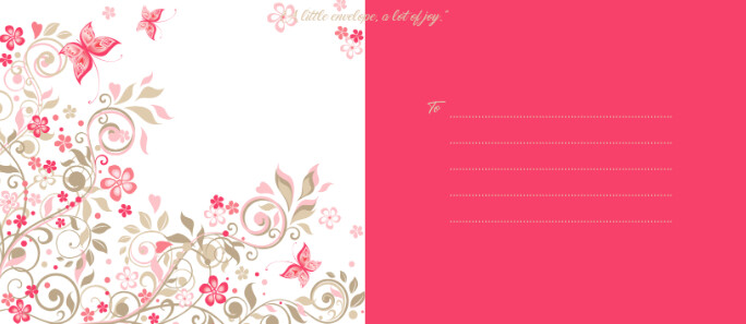 Red Maximalist and Illustrative Envelopes designs Template | PosterMyWall