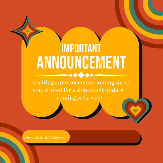 Red Maximalist Announcement Template For Shop And Flyers For Business ...