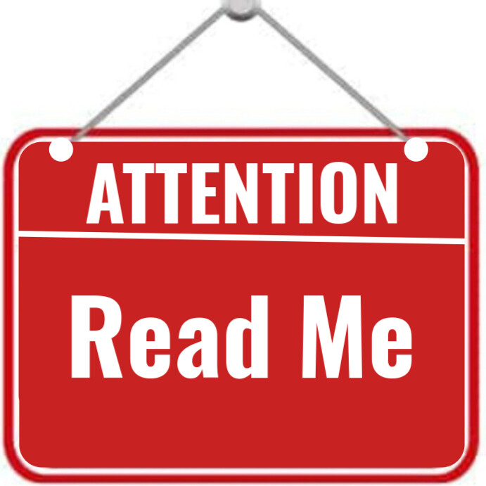 Red Maximalist Attention: Read Me Instagram Post Template | PosterMyWall