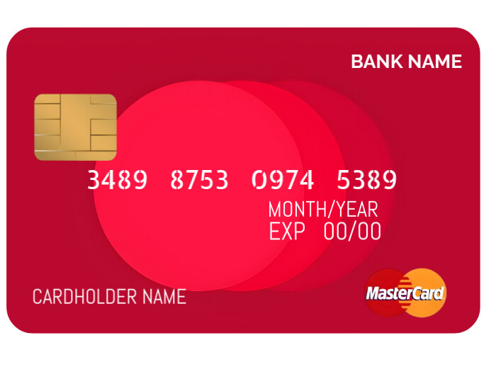 Copy of Red Maximalist Bank Credit Debit Atm Card Flyer (us Letter ...