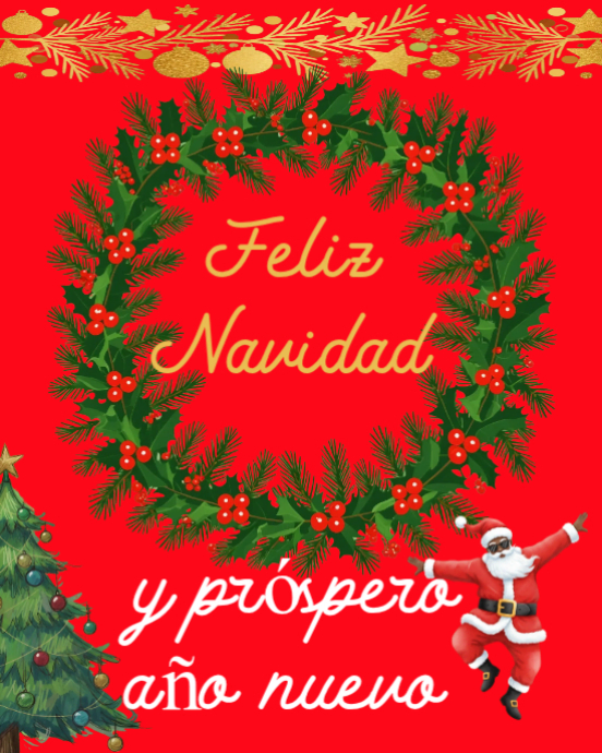 Red Maximalist Banner De Feliz Navidad Y Próspero Año Nuevo Instagram ...
