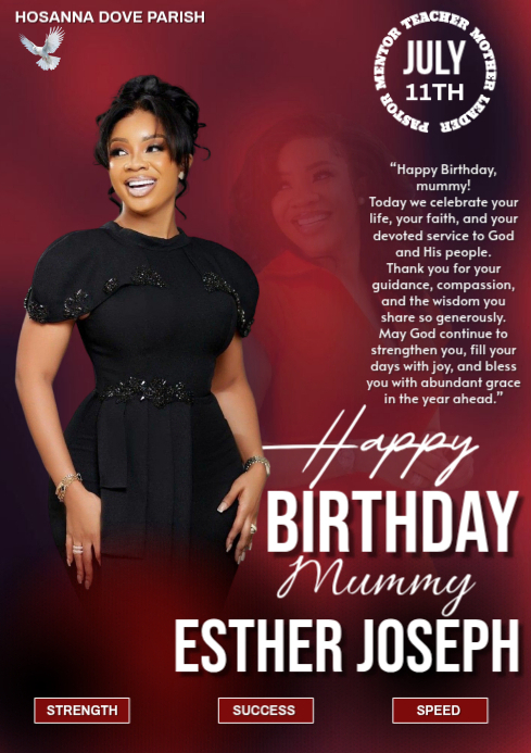 Copy of Red Maximalist Birthday Celebration A4 | PosterMyWall