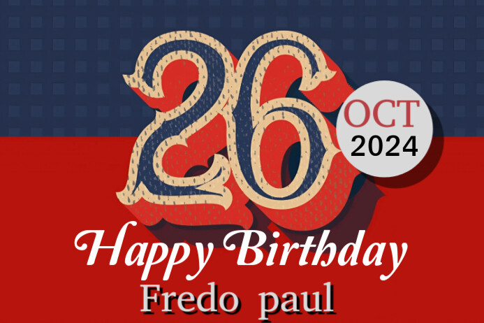 Red Maximalist Birthday Template Poster | PosterMyWall