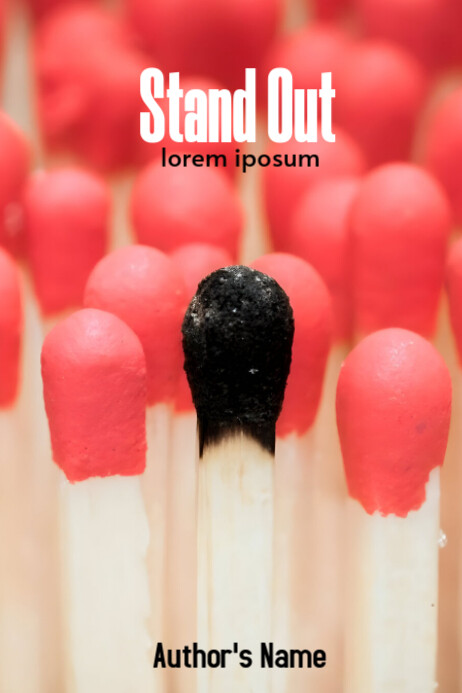 Copy of Red Maximalist Book Cover Design Poster | PosterMyWall