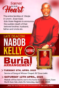 Burial Template | Burial poster | Burial Flyer | PosterMyWall