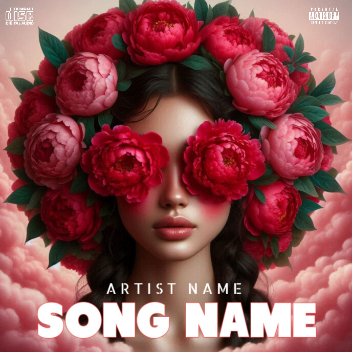 Copy of Red Maximalist Cd Mixtape/album Cover Album Cover | PosterMyWall