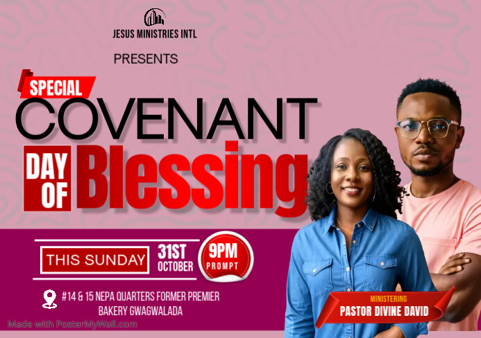 Modèle Red Maximalist Church Flyer A5 | PosterMyWall