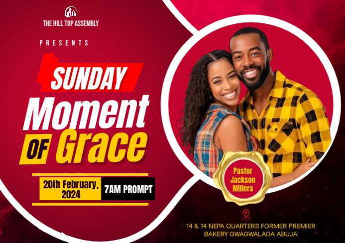 Copy of Red Maximalist Church Flyer A5 | PosterMyWall