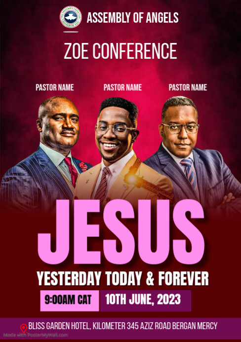 Red Maximalist Church Flyers A5 Template | PosterMyWall