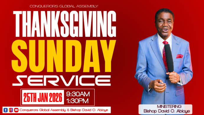 Red Maximalist Church Youtube Thumbnail Template | PosterMyWall