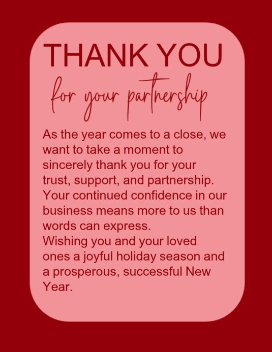 Red Maximalist Client Appreciation Flyer (us Letter) Template ...