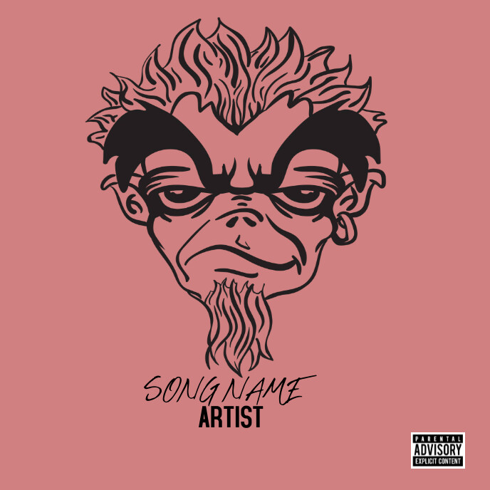 Red Maximalist Colo Album Cover Template | PosterMyWall