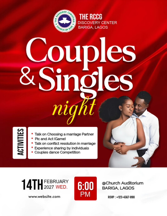 Red Maximalist Couples And Singles Summit Flyer (us Letter) Template ...