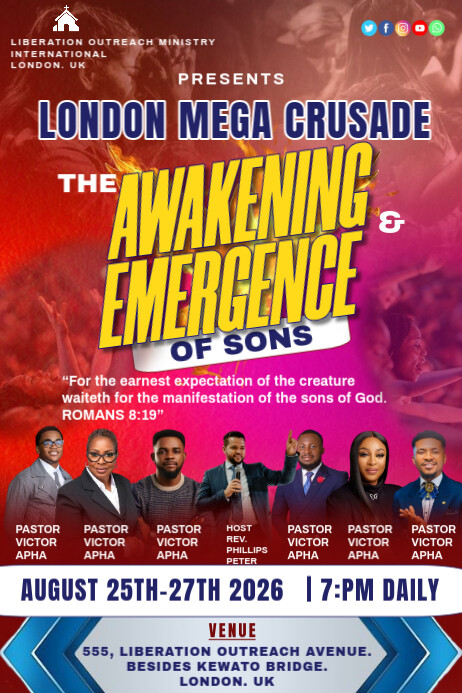 Red Maximalist Crusade Poster Template | PosterMyWall