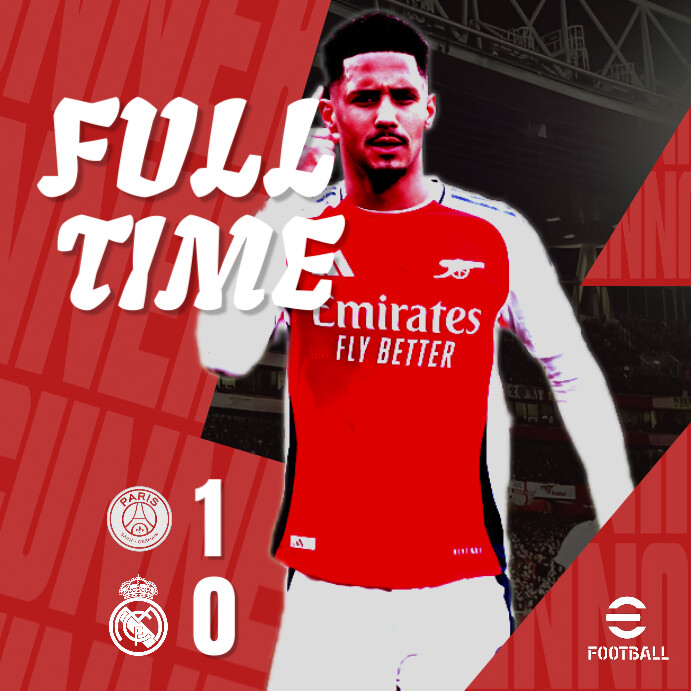Copy of Red Maximalist Customizable Football Fulltime Result & Score ...