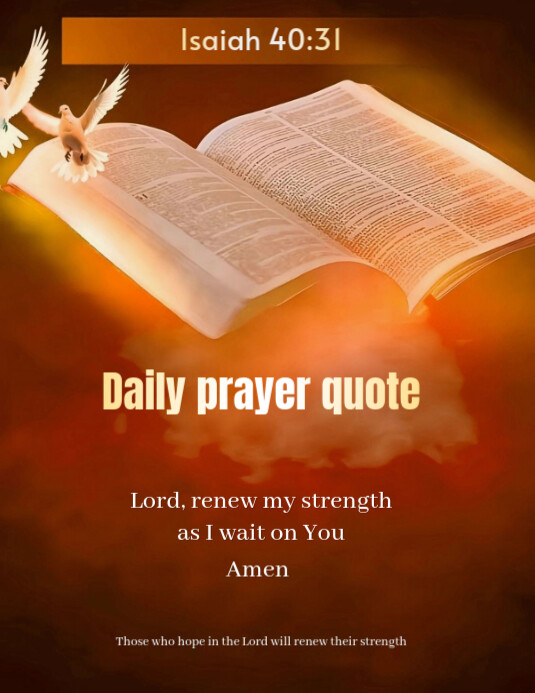 Copy of Red Maximalist Daily Prayer Flyer (us Letter) | PosterMyWall