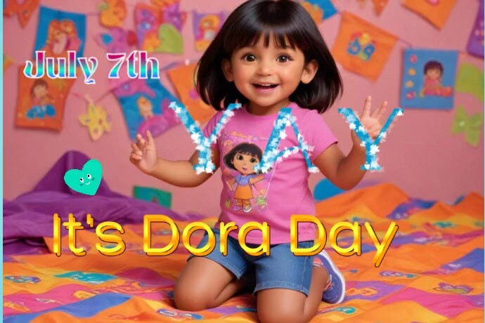 Copy of Red Maximalist Dora Day Poster | PosterMyWall