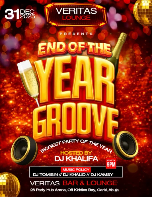 Red Maximalist End Of Year Party Template Flyer (us Letter) | PosterMyWall