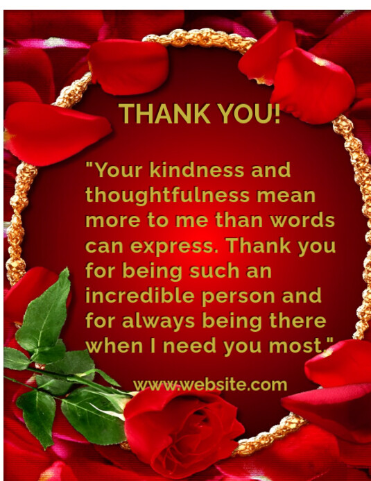 Copy of Red Maximalist Flyer (us Letter) Thank you message | PosterMyWall