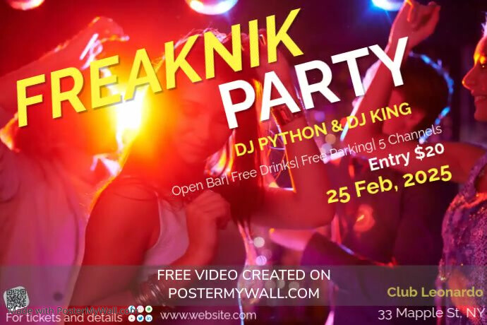 Copy of Red Maximalist Freaknik Party Poster | PosterMyWall