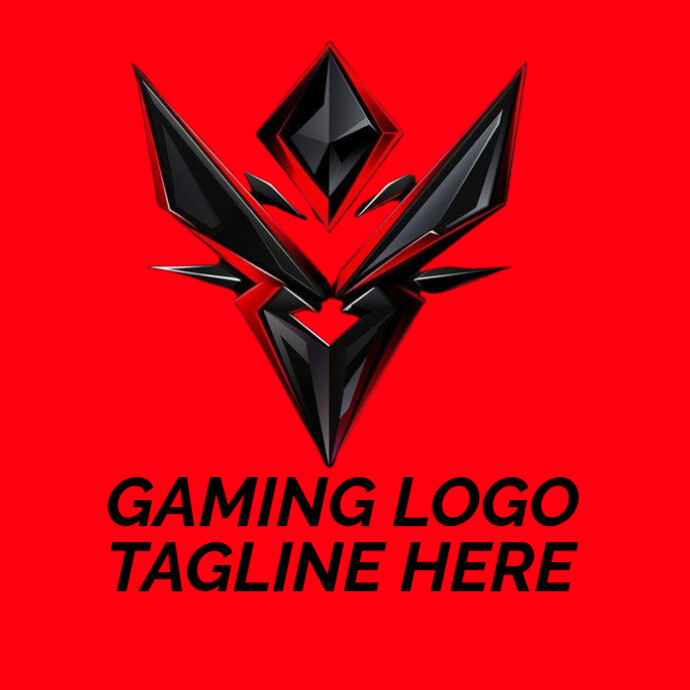 Red Maximalist Gaming Logo Logo Template | PosterMyWall