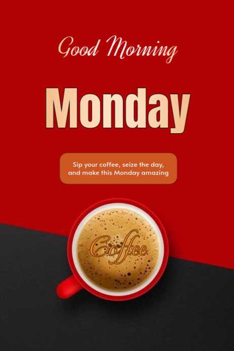 Copy of Red Maximalist Good Morning Poster | PosterMyWall