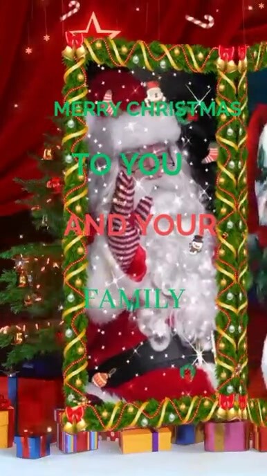 Red Maximalist Happy Christmas Instagram Reel Template | PosterMyWall