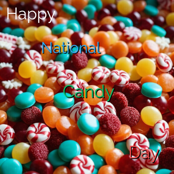 Copy of Red Maximalist Happy National Candy Day Instagram Post ...