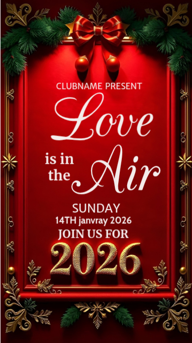 Red Maximalist Happy Valentine Day 2026 Instagram Story Template ...