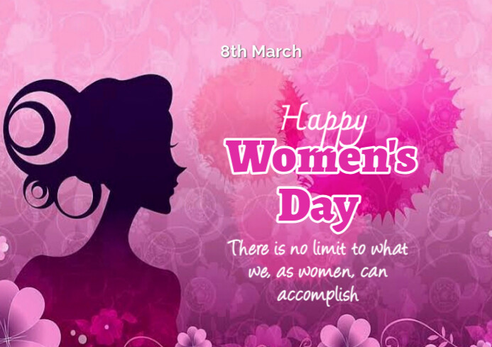 Red Maximalist Happy Women's Day A4 Template | PosterMyWall