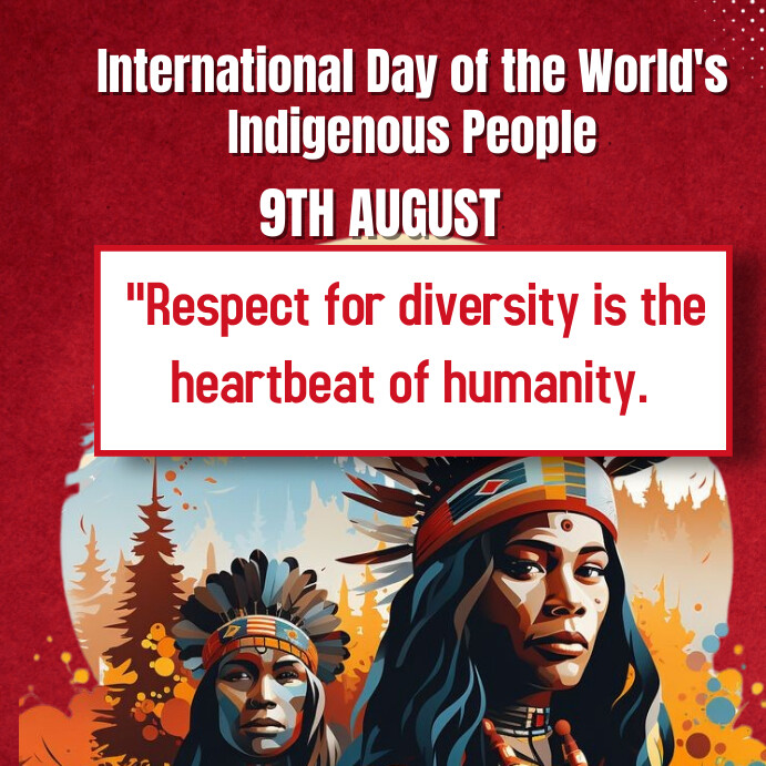 Red Maximalist Indigenous Peoples Day Instagr Template | PosterMyWall