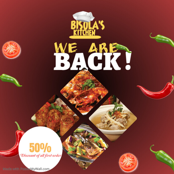 Modèle Red maximalist instagram post | PosterMyWall