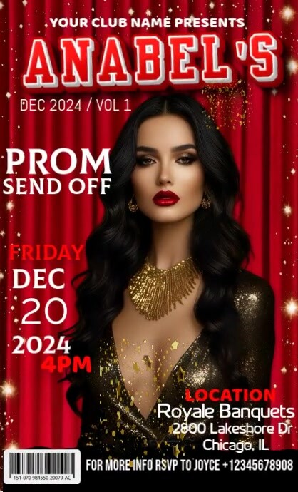 Red Maximalist Light Up Prom Send Off Party Us Legal Template ...