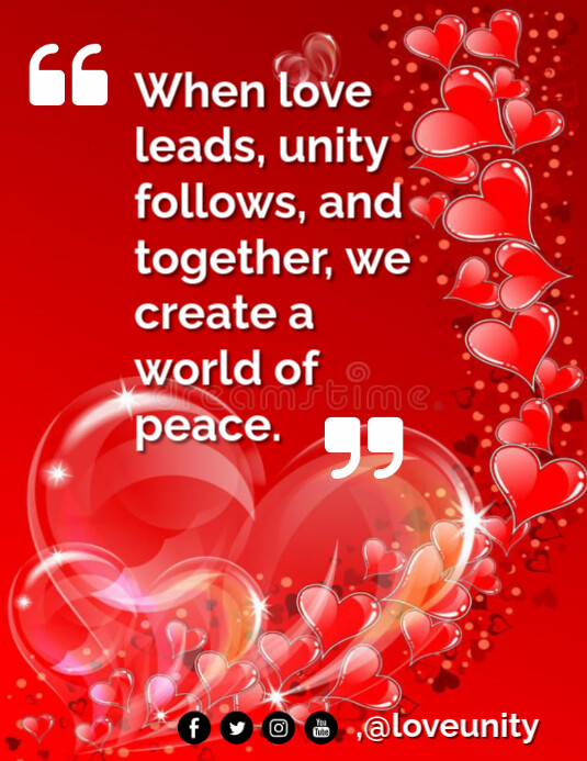 Copy of Red Maximalist Love And Unity Flyer (us Lett | PosterMyWall