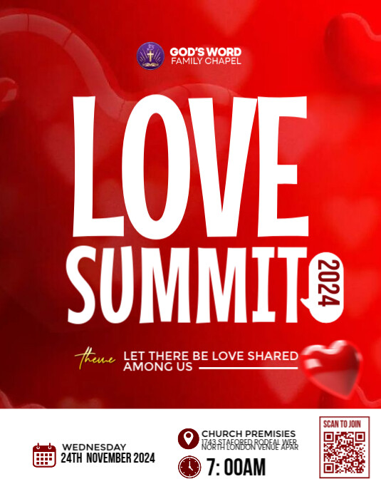 Copy of Red Maximalist Love Summit Flyer (us Letter) | PosterMyWall
