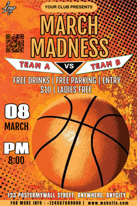 Copy of Red Maximalist March Madness Poster | PosterMyWall