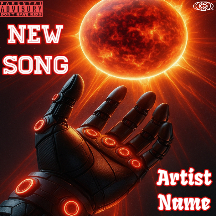 Red Maximalist Mixtape Album Cover Templat | PosterMyWall