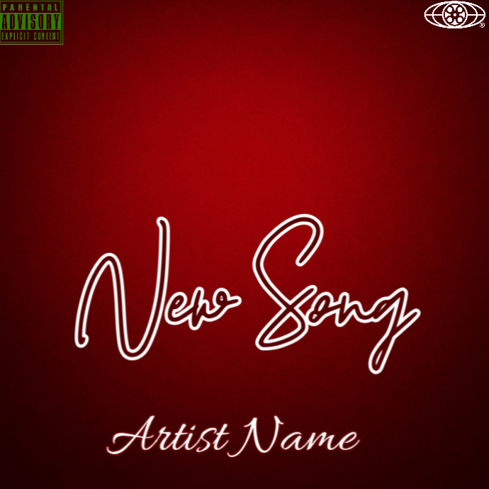 Red Maximalist Mixtape Album Cover Template | PosterMyWall