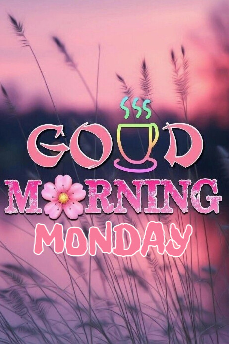 Copy of Red Maximalist Monday Morning Banner 4' × 6' | PosterMyWall