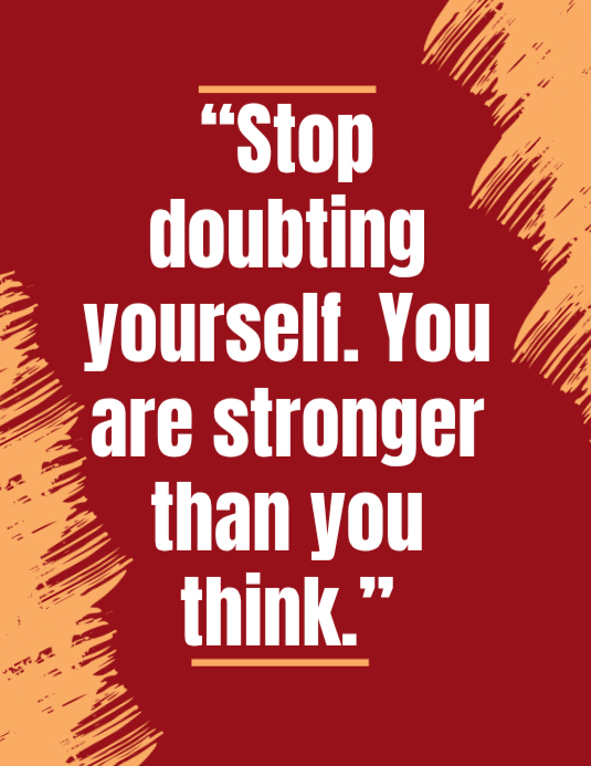 Red Maximalist Motivational Quotes Flyer Template | PosterMyWall