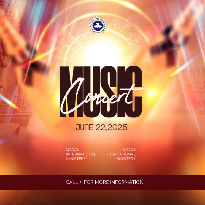 Red Maximalist Music Concert Instagram Post Template | PosterMyWall