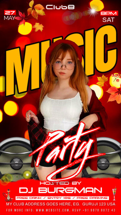 Copy of Red Maximalist Music Night Instagram Story | PosterMyWall