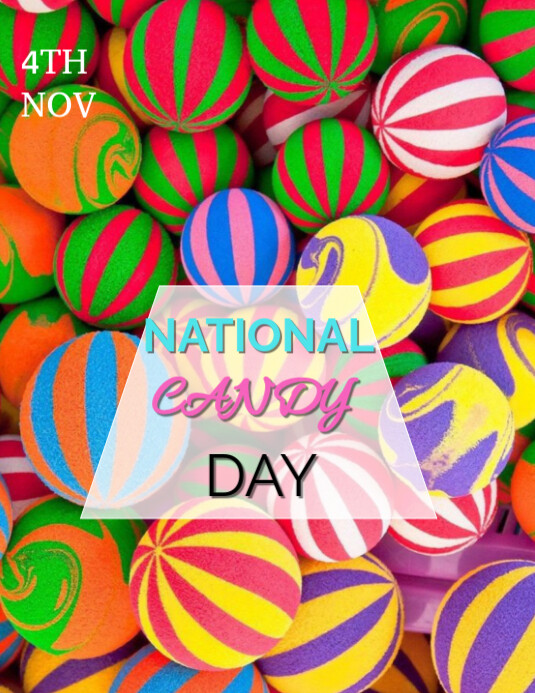 Copy of Red Maximalist National Candy Day Flyer (us Letter) | PosterMyWall