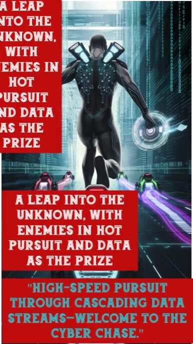 Copy of Red Maximalist Neon Pursuit: The Digital Fugitive Instagram ...