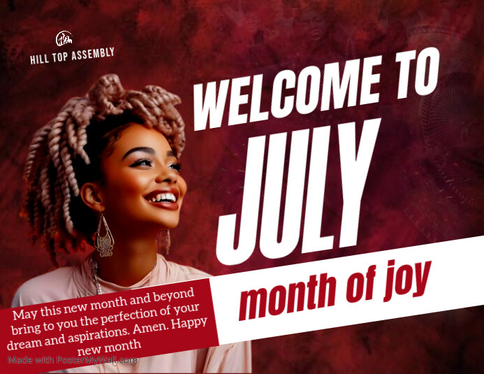 Red Maximalist New Month Flyer (us Letter) Template | PosterMyWall