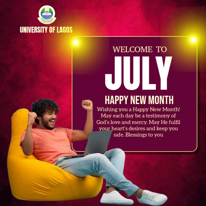 Red Maximalist New Month July Instagram Post Template | PosterMyWall