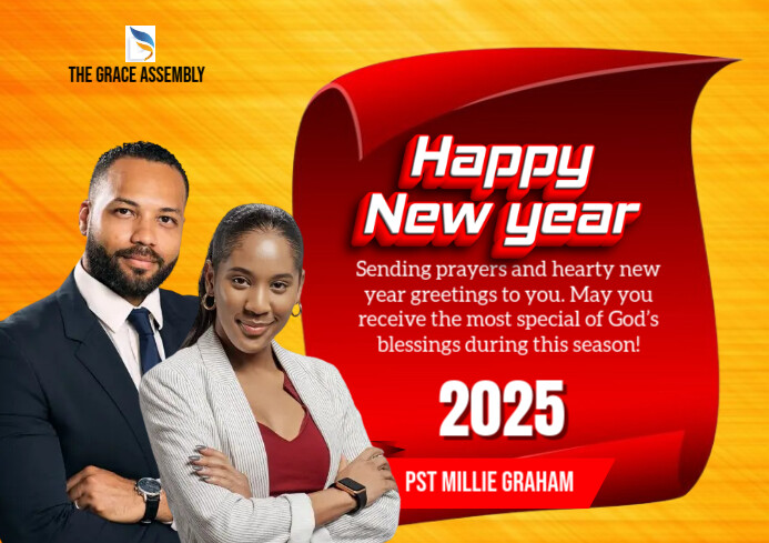 Copy of Red Maximalist New Year A3 | PosterMyWall